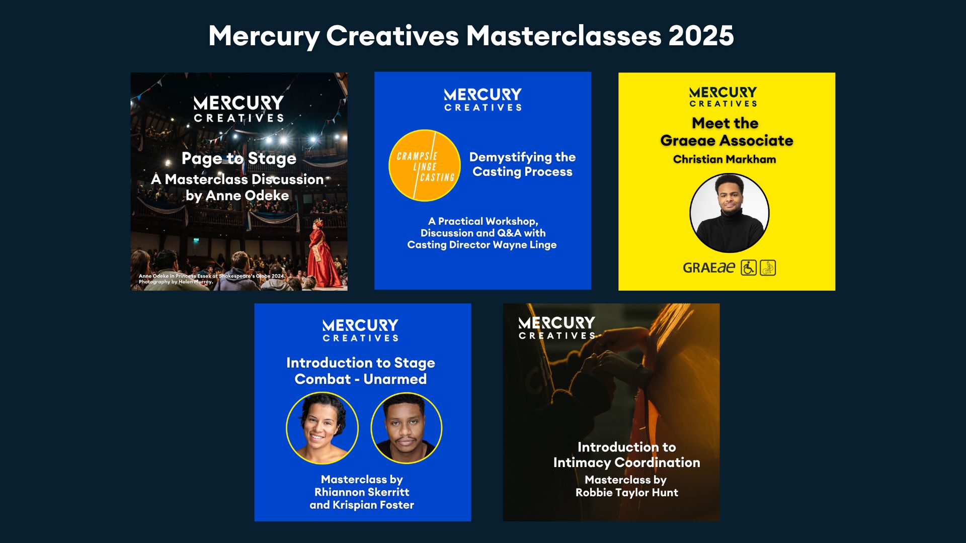 Mercury Masterclasses 2025 | Mercury Creatives