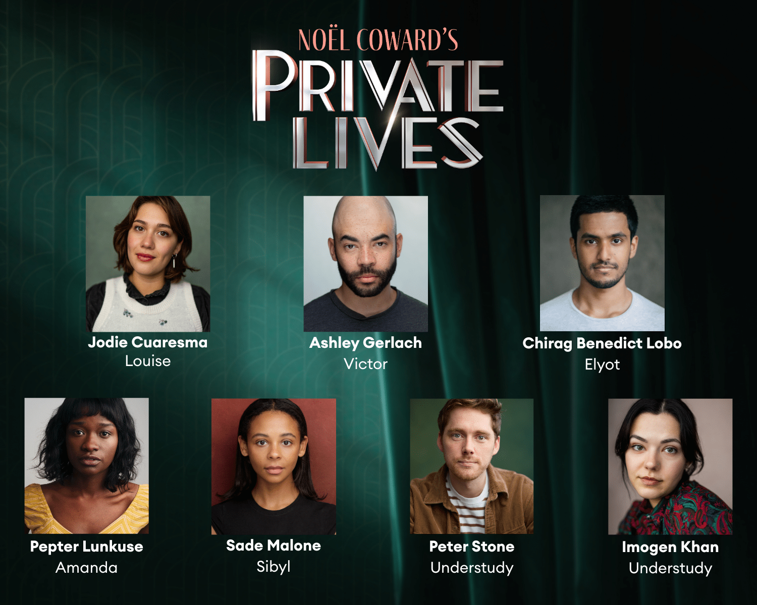 Full Cast Announced for Noël Coward’s Private Lives UK Tour - Mercury ...